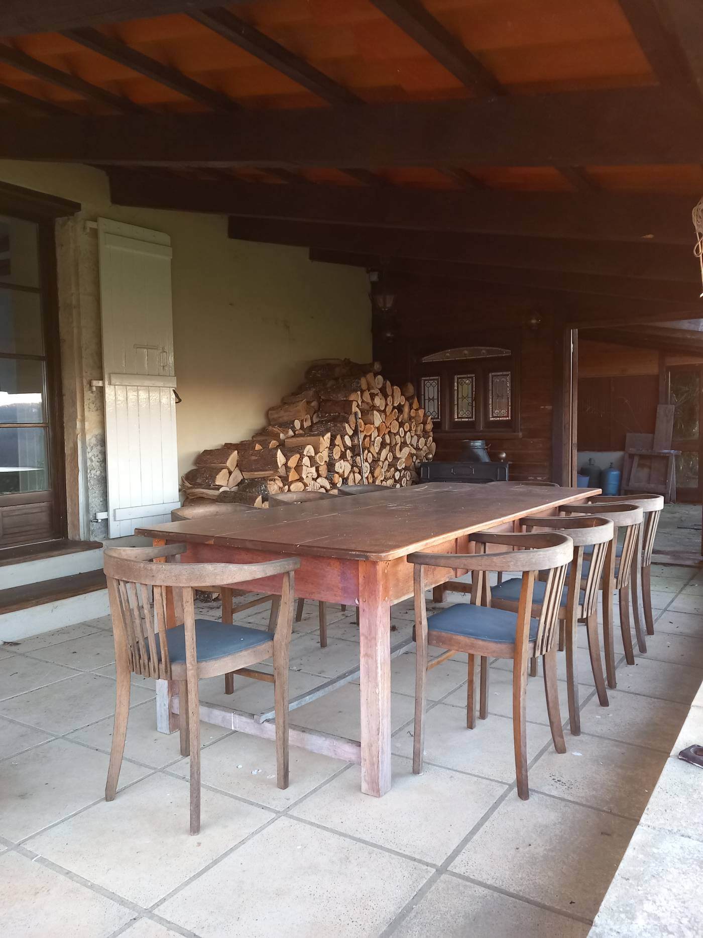 La terrasse couverte - Le Logis de Quer'Breizh